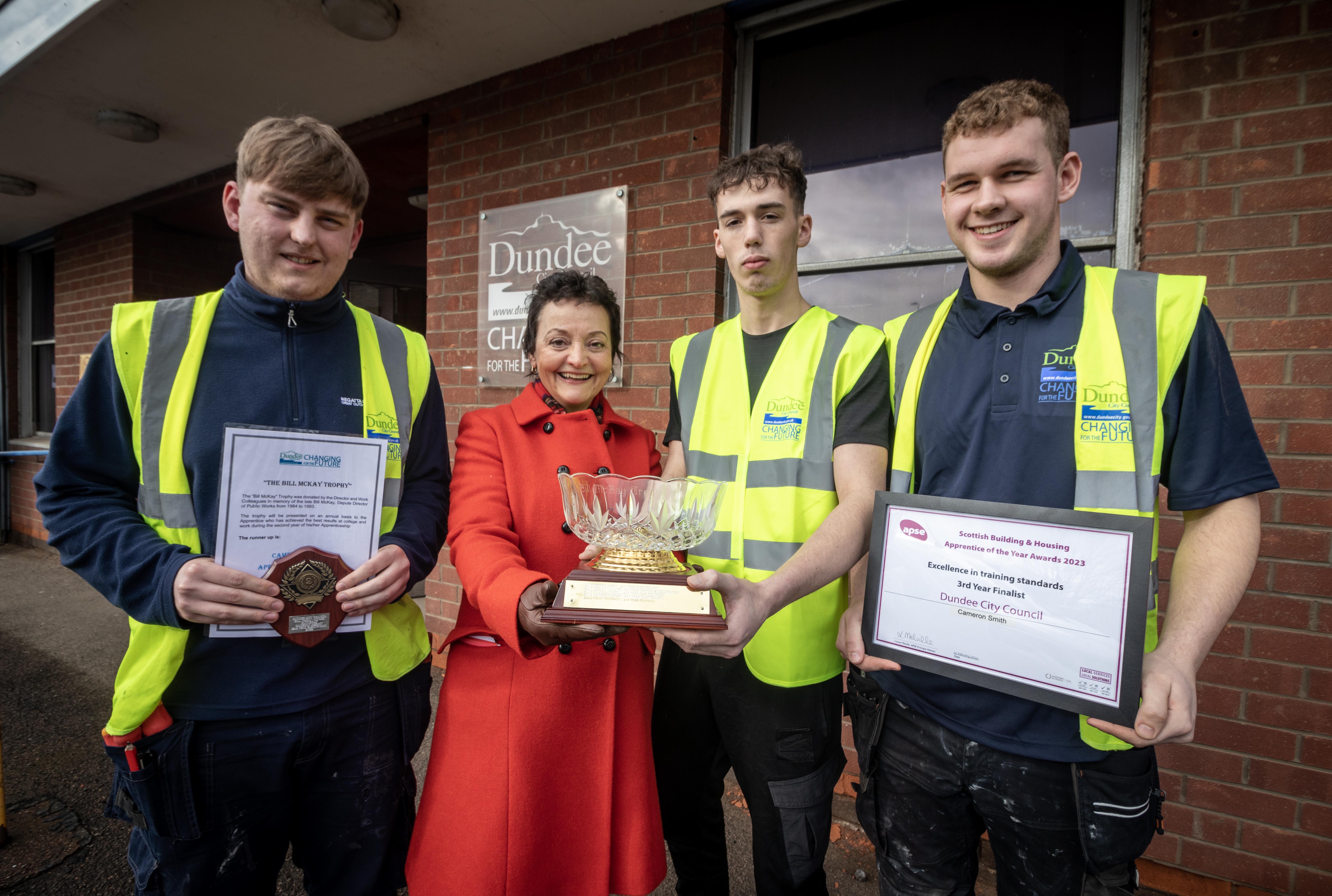 Bill McKay Trophy awarded to Apprentice Plumber | Dundee City Council