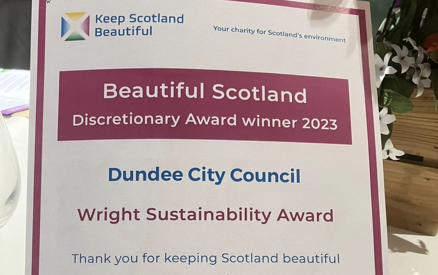 Dundee recognised for climate & nature work | Dundee City Council