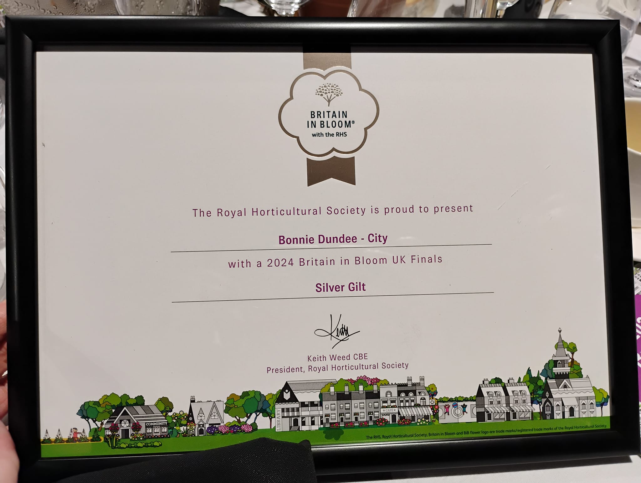 Bonnie Dundee receives Silver Gilt at Britain in Bloom Award finals ...